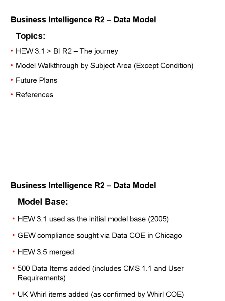 Topics:: Business Intelligence R2 - Data Model | PDF | Debits And ...
