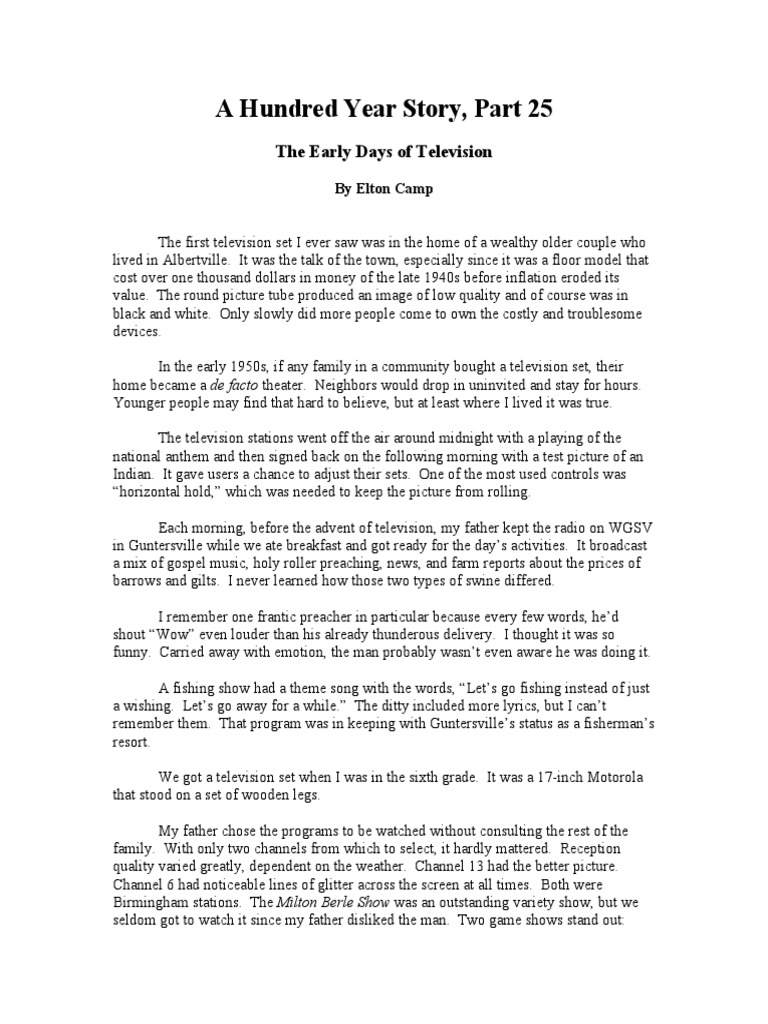 A Hundred Year Story, Part 25 | PDF | Art