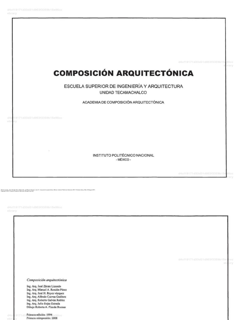 Composici N Arquitect Nica PDF | PDF | Ley de libertad de expresión | Ley de derechos de autor
