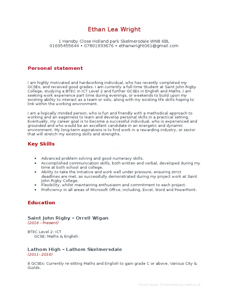 My CV | PDF | Educational Technology | Cognition