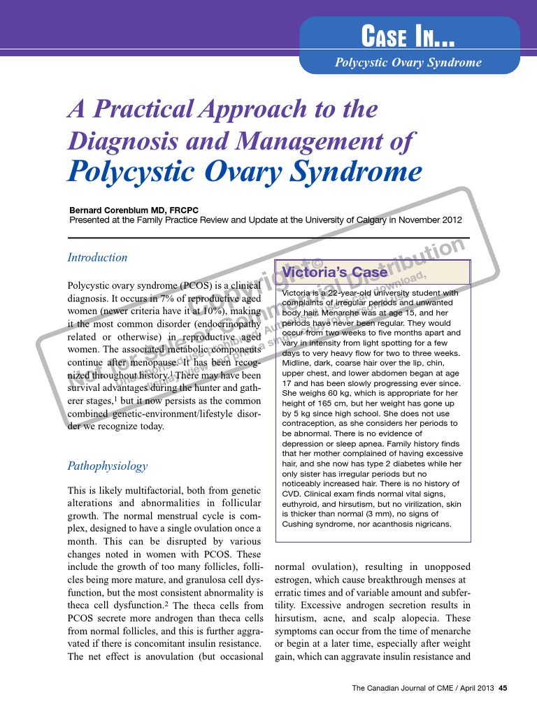 Pcos Victoria | PDF | Polycystic Ovary Syndrome | Women's Health