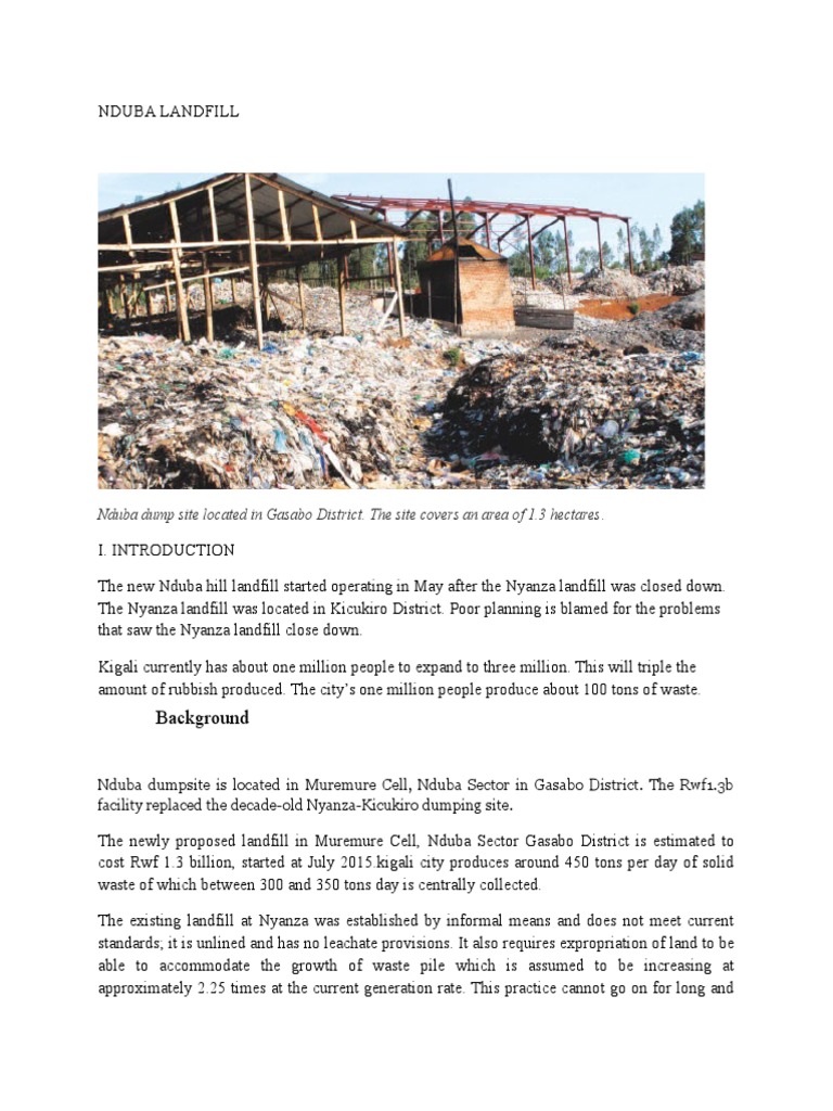 Nduba Landfil1 | PDF | Landfill | Municipal Solid Waste