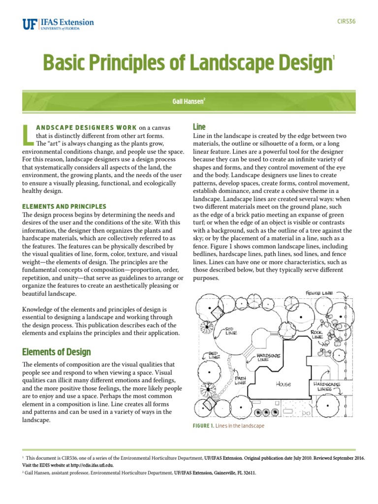 Basic Principles of Landscape Design | PDF | Composition (Visual Arts ...