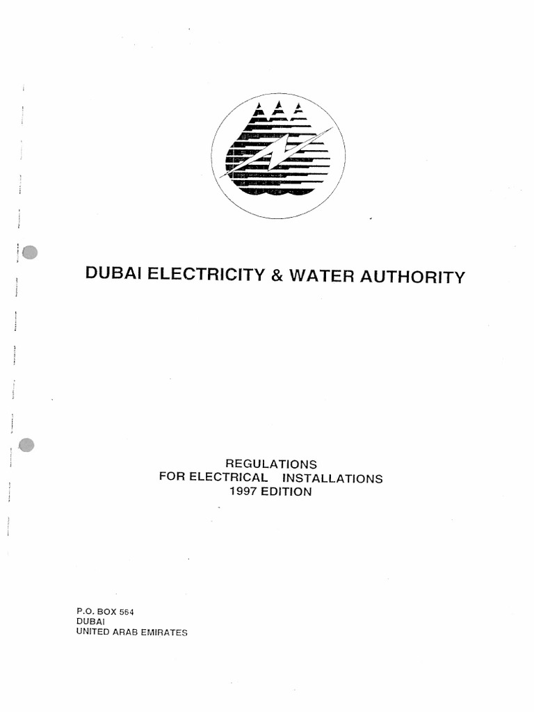 Dubai Electrical Installation Regulations PDF | PDF