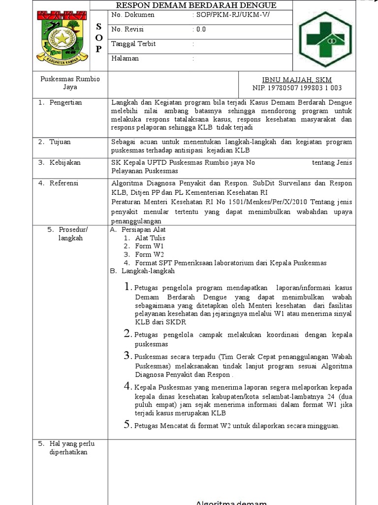 Sop Program DBD | PDF