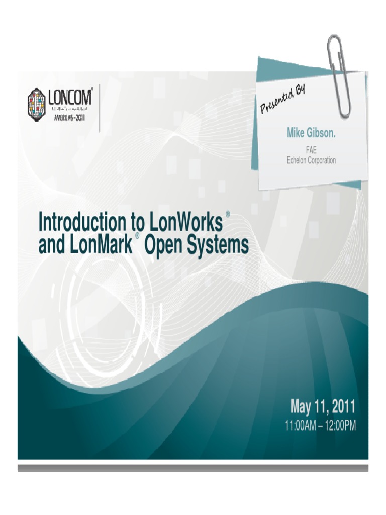 Intro LonWorks PDF | PDF | Communications Protocols | Computer Network