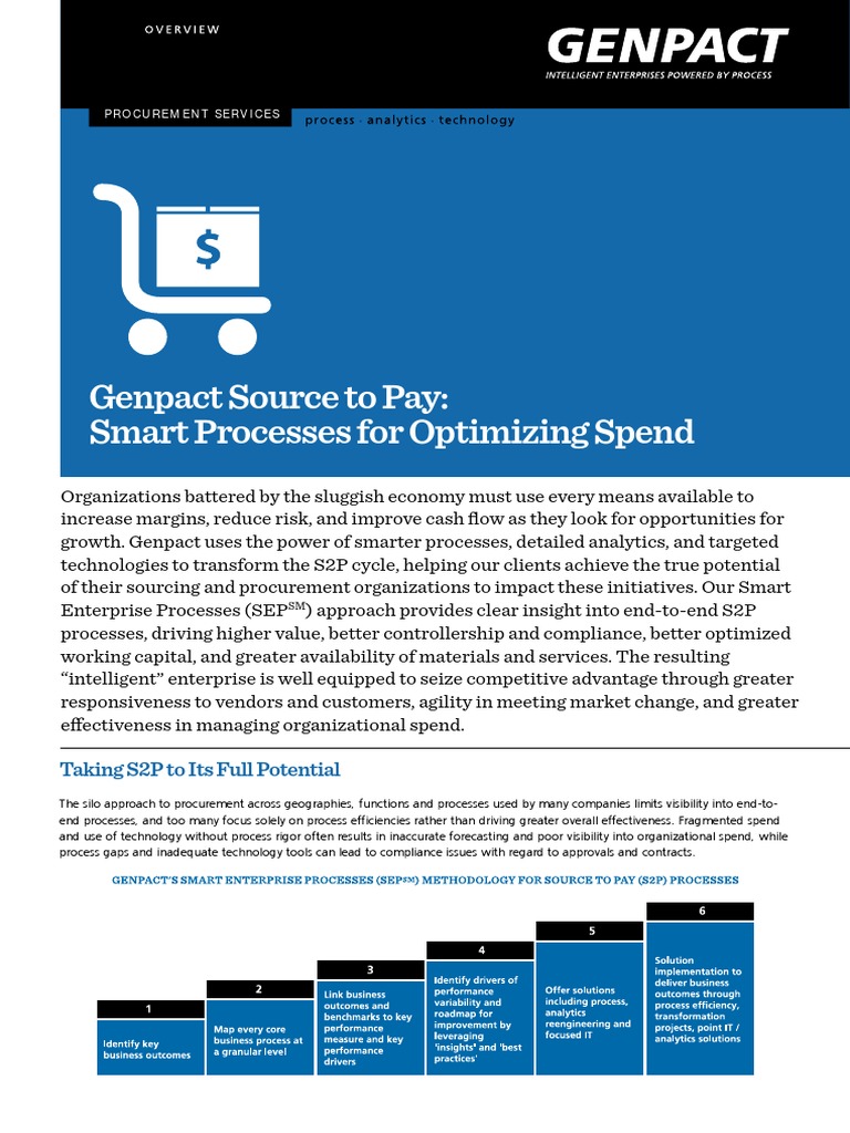 Indirect Source To Pay Overview | PDF | Procurement | Analytics