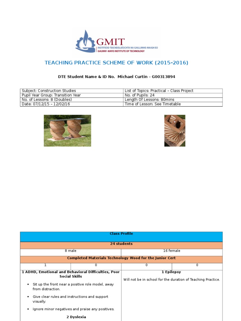 Ty Construction Studies Scheme | PDF | Educational Assessment | Adhesive