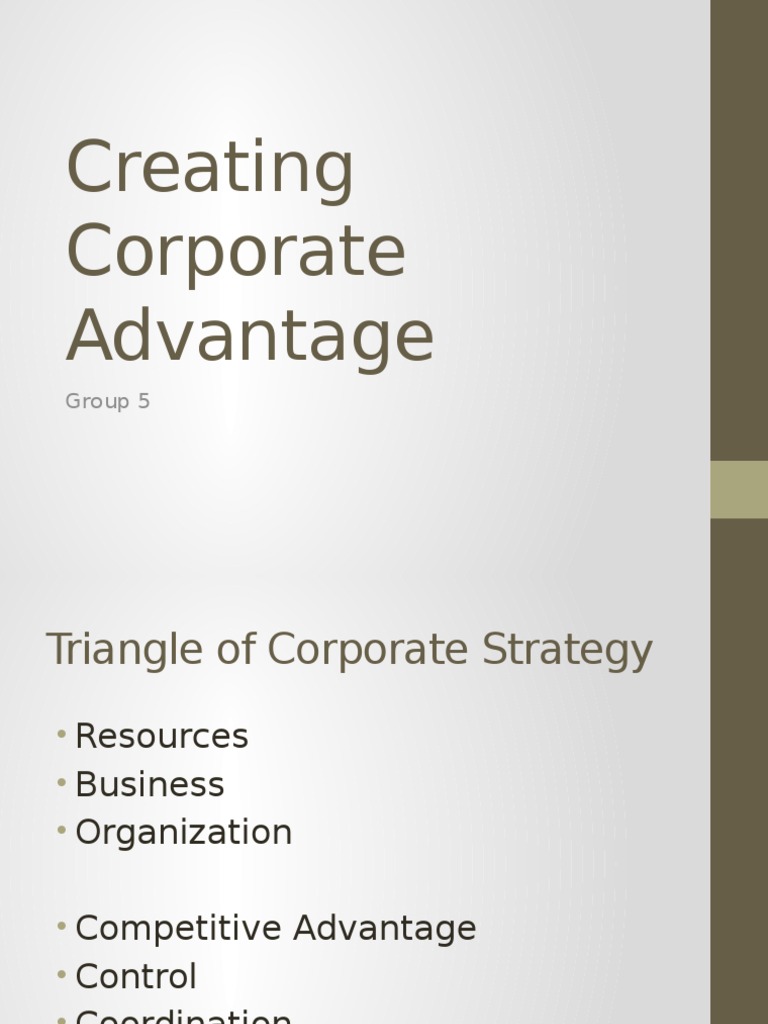 Creating Corporate Advantage | PDF | Research And Development ...