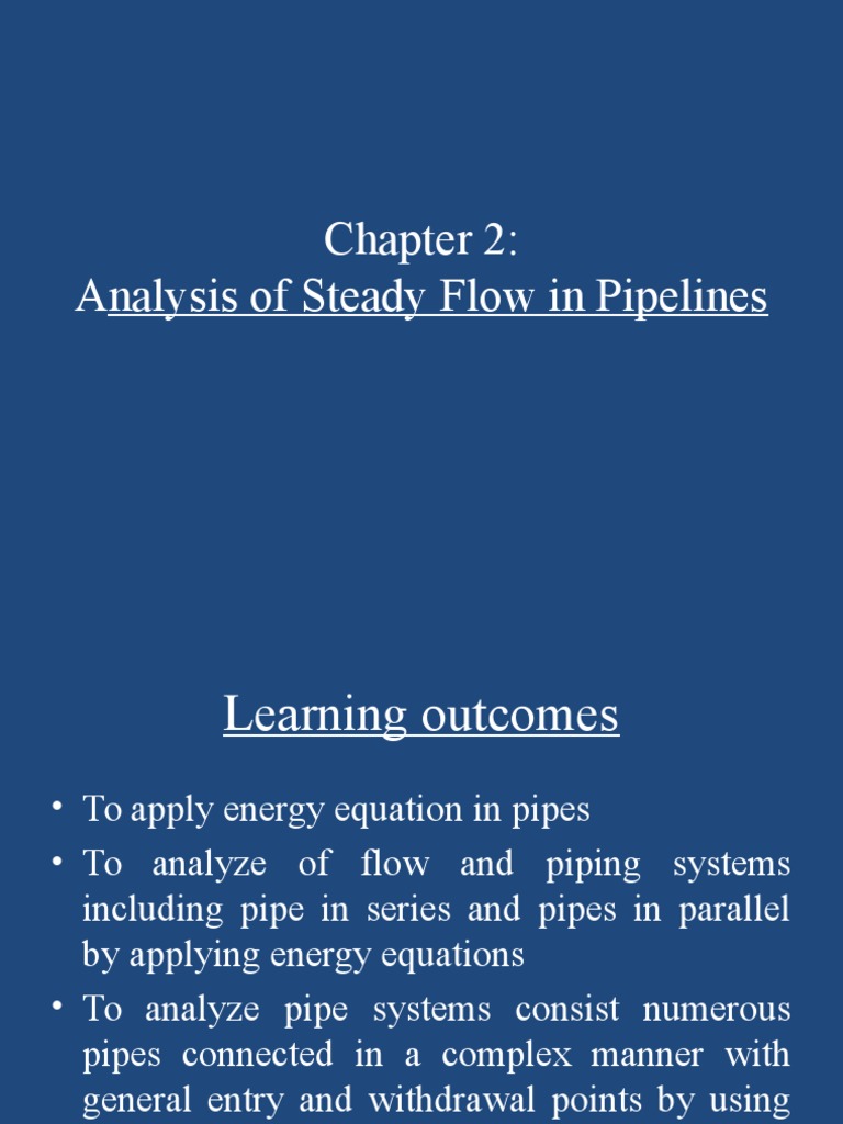 Chapter 2 Incompressible Flow Through Pipes | PDF | Fluid Dynamics | Materials Science
