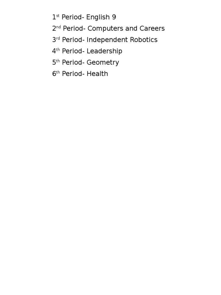 1st Period | PDF | Science & Mathematics