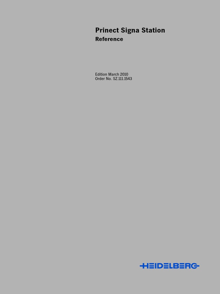 Prinect Signa Station - Reference en | PDF | Window (Computing) | Media ...