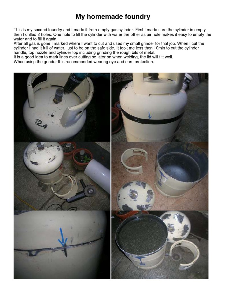 Homemade gas cylinder foundry | PDF | Foundry | Refractory