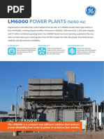 Lm6000 Power Plants: Simple Cycle Efficiency Simple Cycle Output | PDF | Gas Turbine | Energy ...