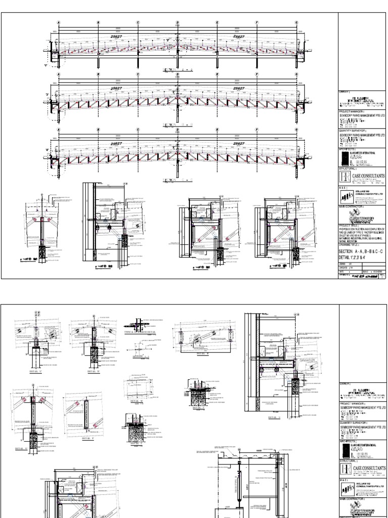 Detail Roof Structure Type E (50 M Wide) | PDF | Architectural Elements ...