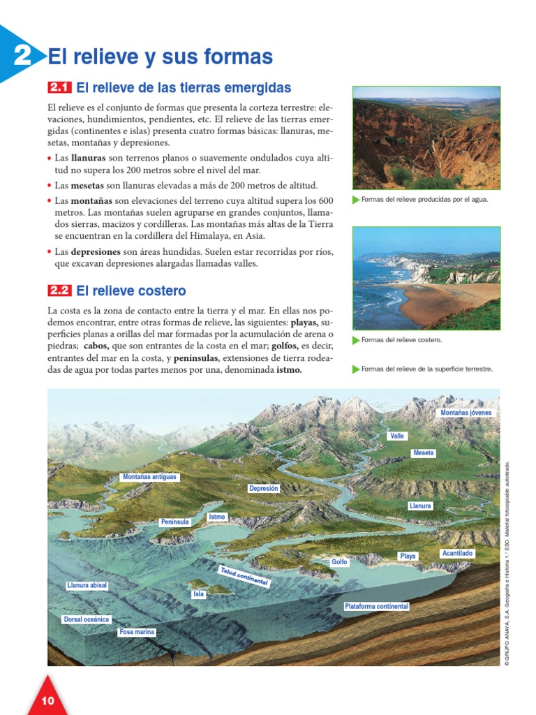 Relieve Terrestre PDF | Download Free PDF | Terreno | Costa