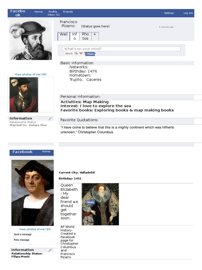 Facebook Template | PDF | Facebook | Online Services