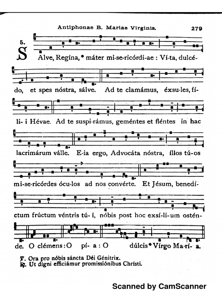 Salve Regina Gregorian | PDF