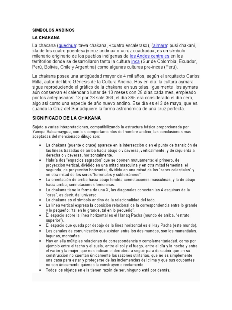 Simbolos Andinos | PDF