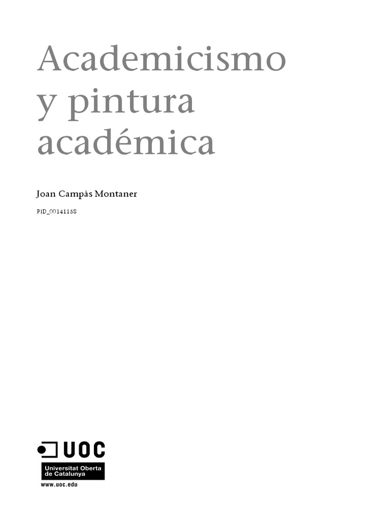 Academicismo y Pintura Académica | PDF | Pinturas | Artes (general)