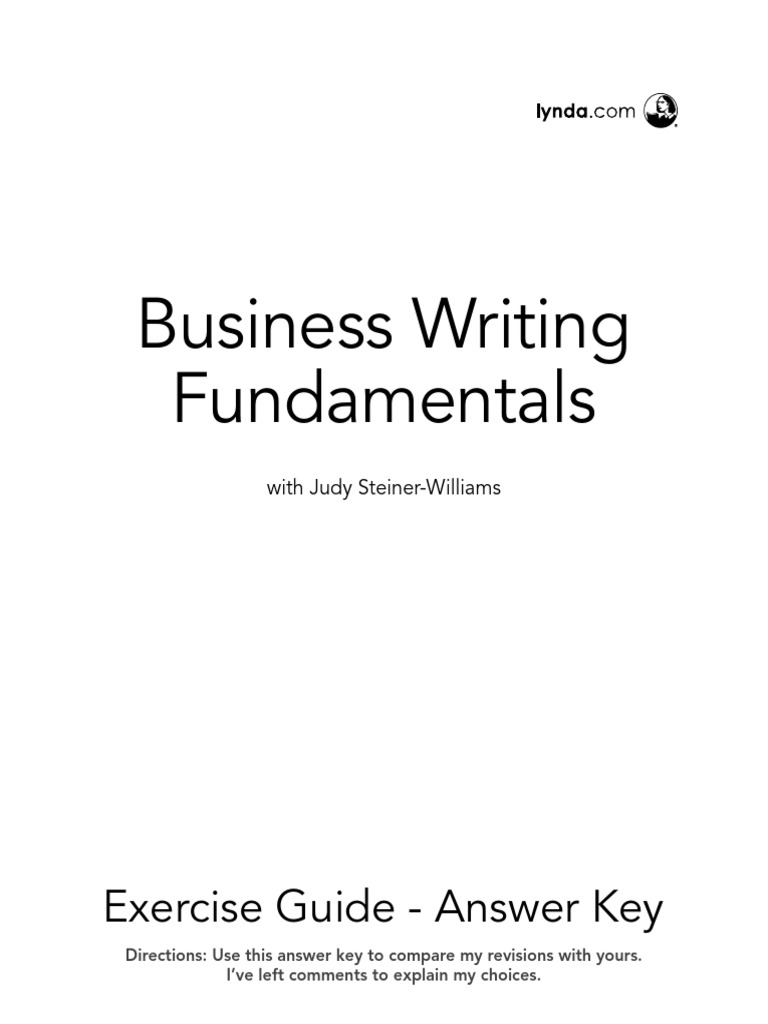 Business Writing Fundamentals Guide | PDF | Business