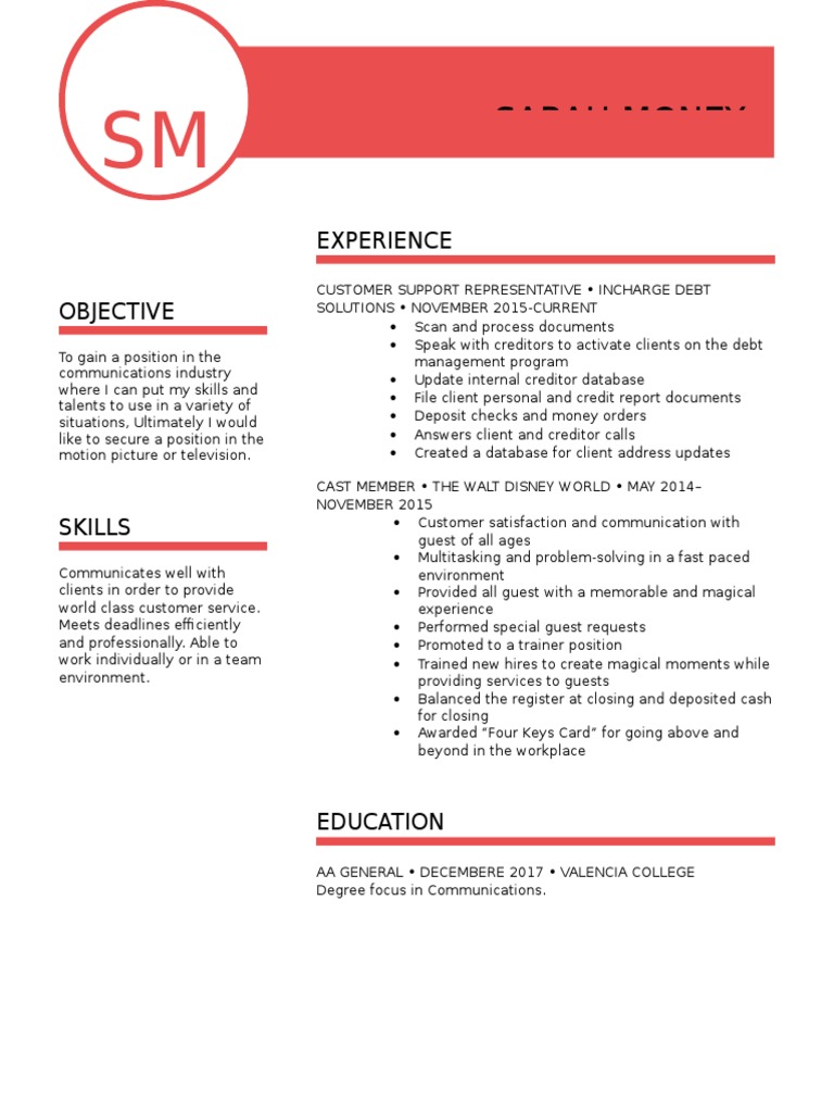 Sarah Money Final Resume | PDF