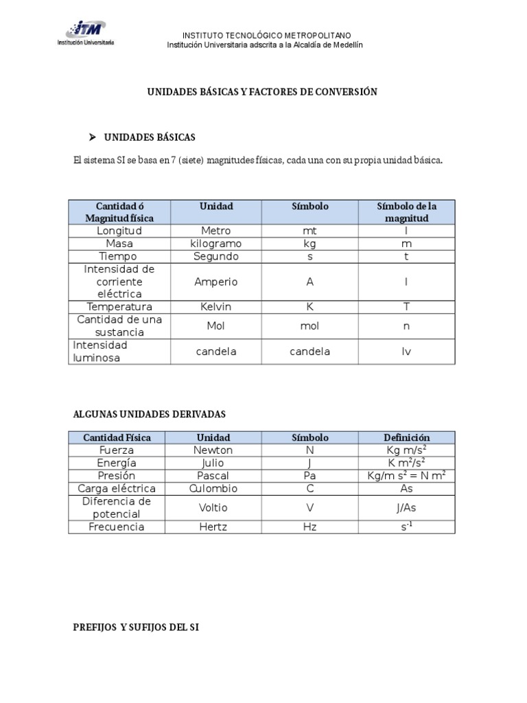 Tabla de FACTORES DE CONVERSI+ôN Corregida | PDF | Kilogramo ...