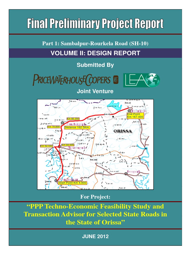 Design Report-SH-10 Odisha Highway | PDF | Lane | Road