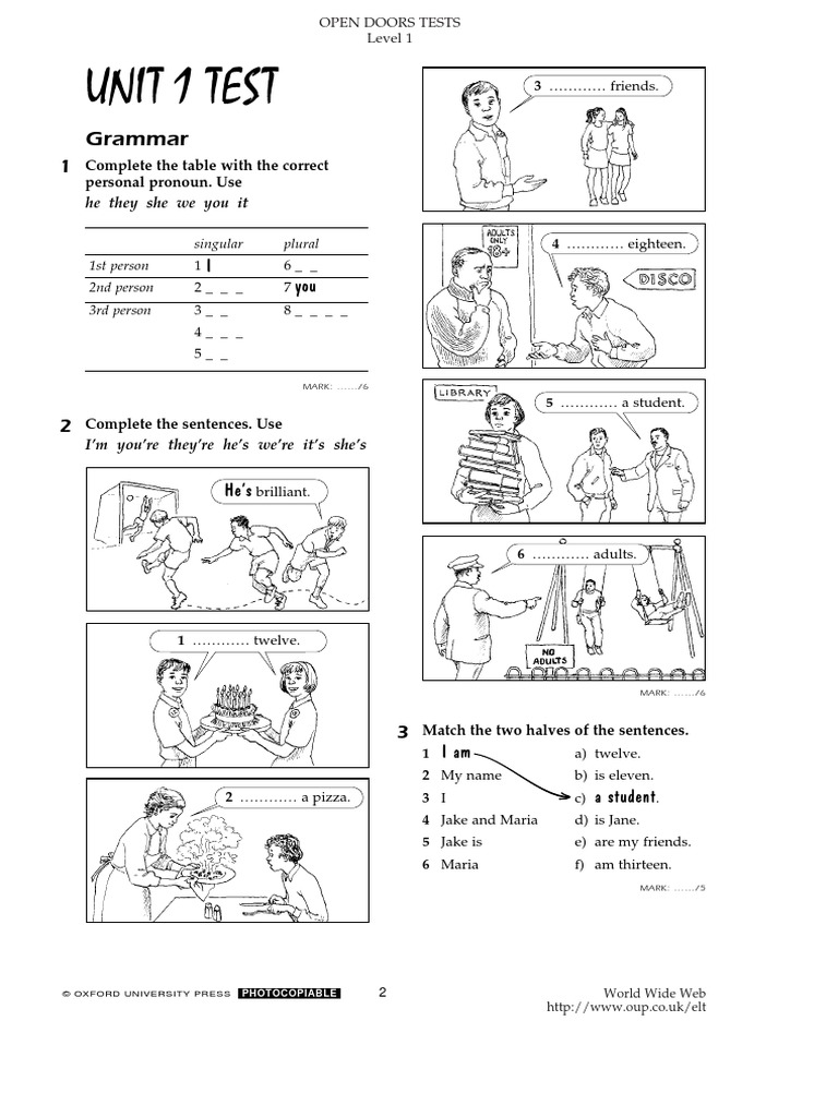 Open Doors 1 Test PDF | PDF