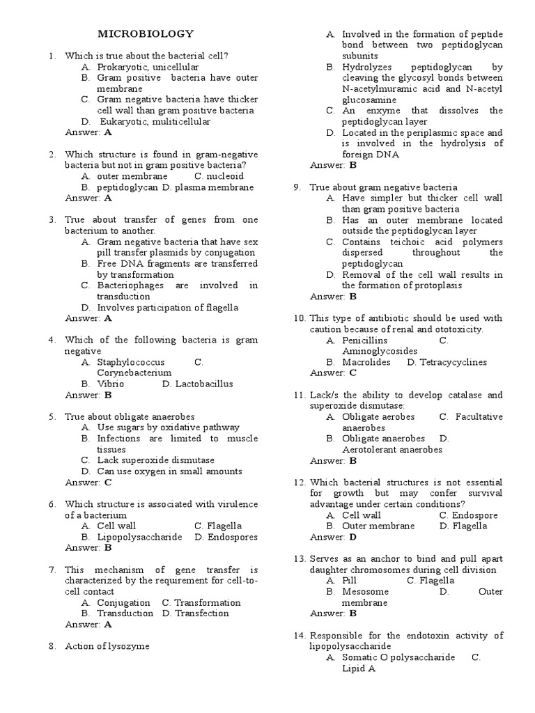 Medical Micro-Apmc Questions | PDF | Gram Positive Bacteria | Bacteria