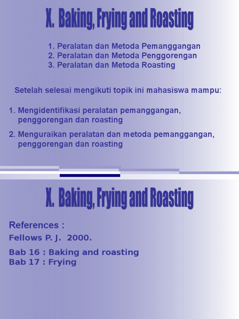 10-Baking, Frying and Roasting | PDF