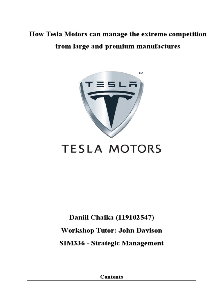 Tesla's Strategies Against Competition | PDF | Electric Car | Car