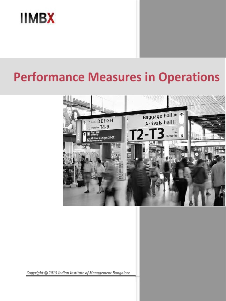 Performance Measures in Operations | PDF | Inventory | Operations ...