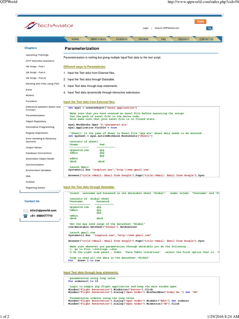 Parameter Ization | PDF | Microsoft Excel | Software Engineering