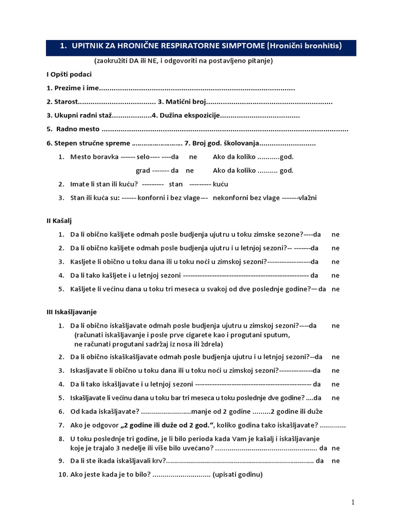 ASTMA Upitnici | PDF