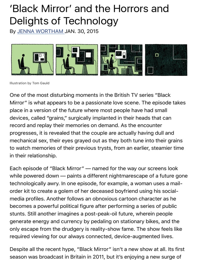 Exploring Technology in "Black Mirror" | PDF | Leisure