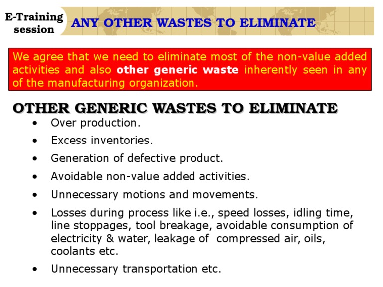 Other Generic Wastes To Eliminate | PDF