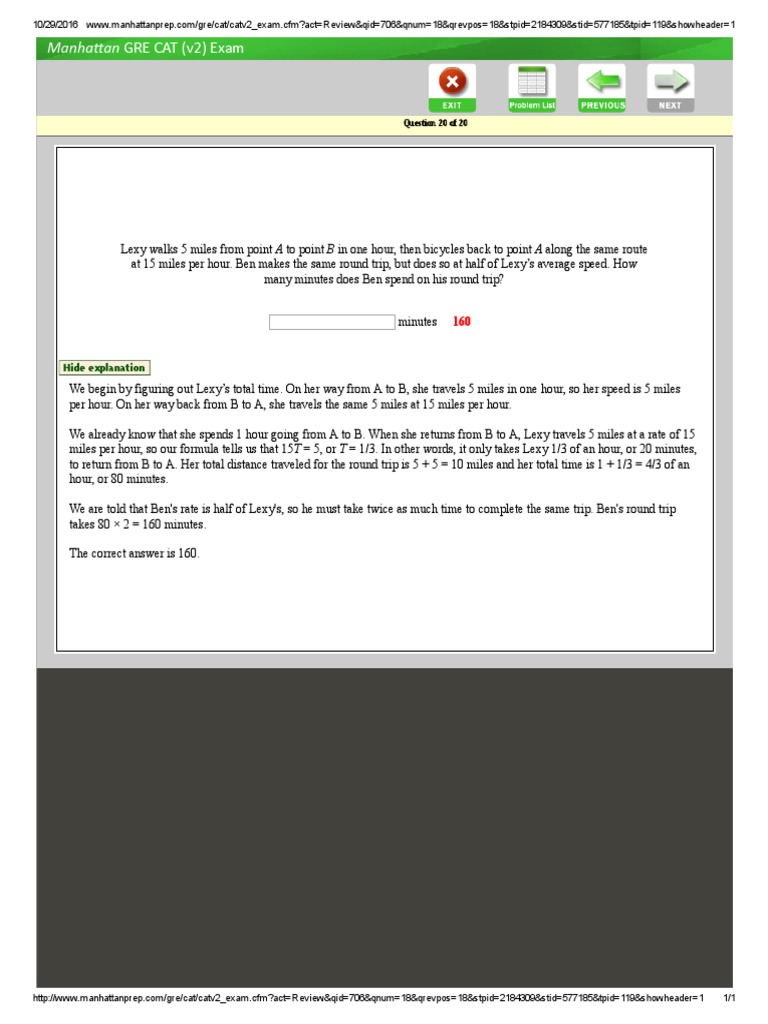 GRE Cat Catv2 Exam6 | PDF | Language Arts & Discipline