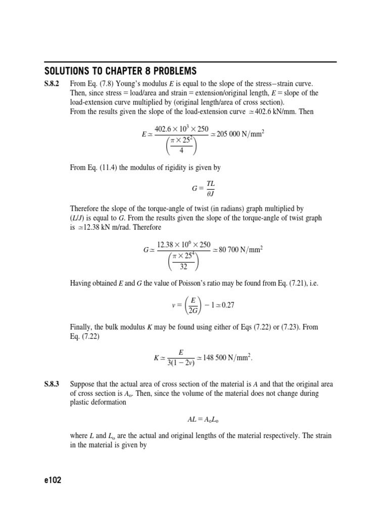 Solutions To Chapter 8 Problems 2014 Structural and Stress Analysis ...