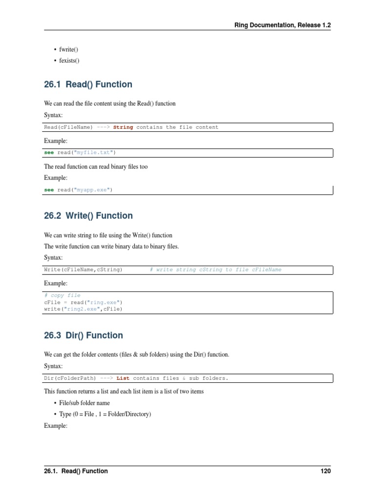 Ring Programming Language Book - Part 15 of 84 | PDF | Filename ...