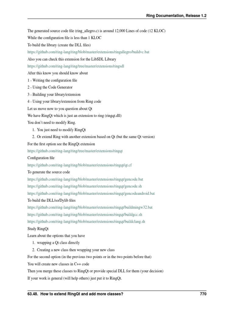 Ring Programming Language Book - Part 80 of 84 | PDF | Library ...