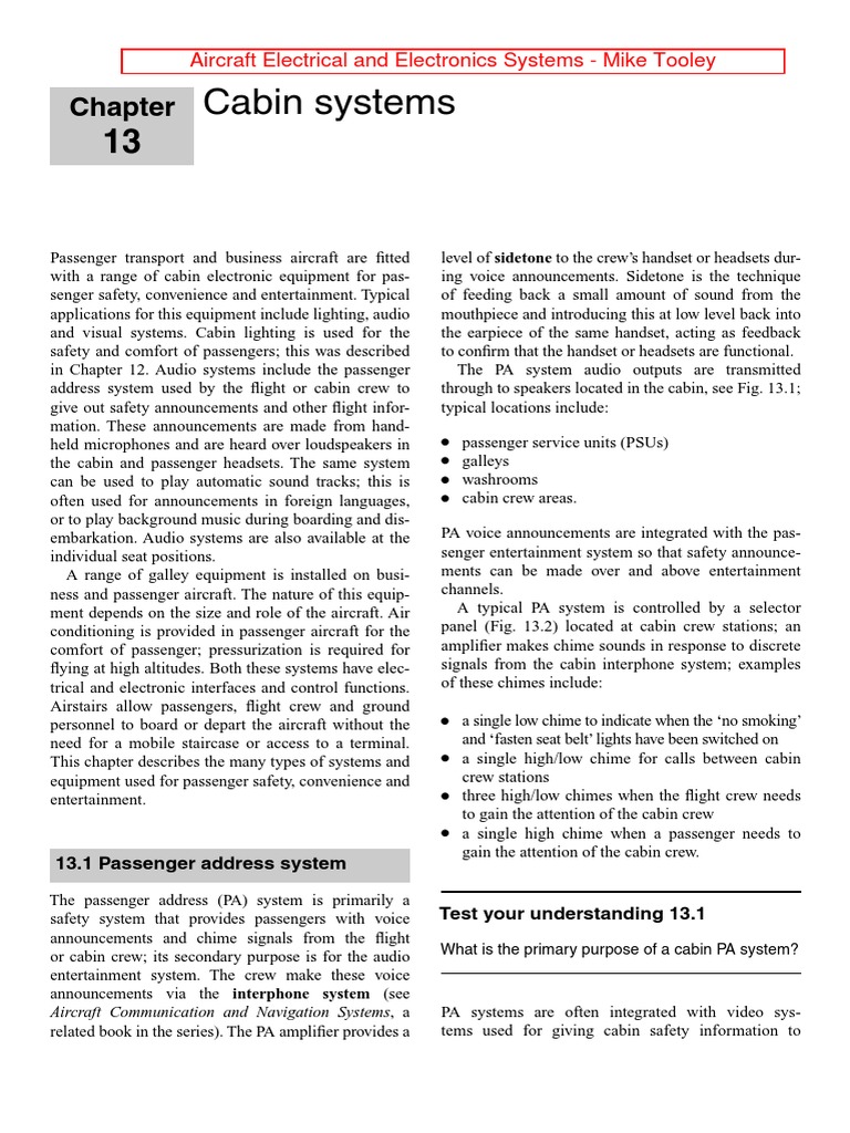 ATA 44 - Cabin Systems (Mike Tooley) | PDF | Mechanical Fan | Air ...