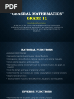 GRADE 11 General Mathematics Week 2 Quarter 1 Module | PDF | Function ...