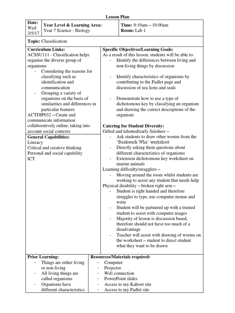 Lesson Plan | PDF | Lesson Plan | Question