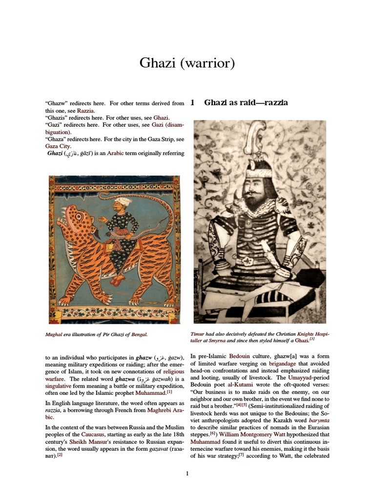Ghazi Warrior: A Concise History | PDF | Middle East | Religion And Belief