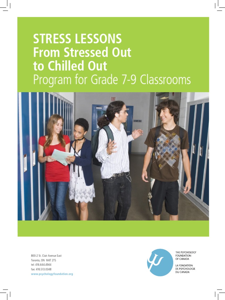 Stress Lessons From Stressed Out To Chilled Out 7 1 | PDF | Stress ...