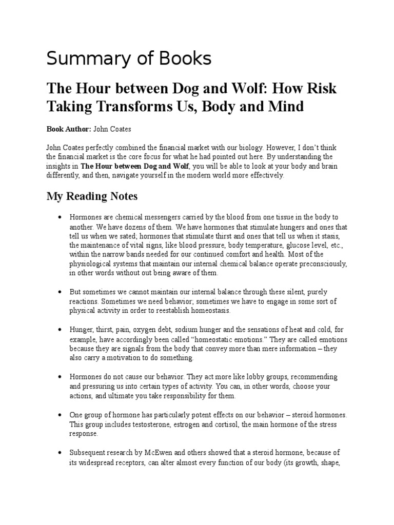 Summary of Books | PDF