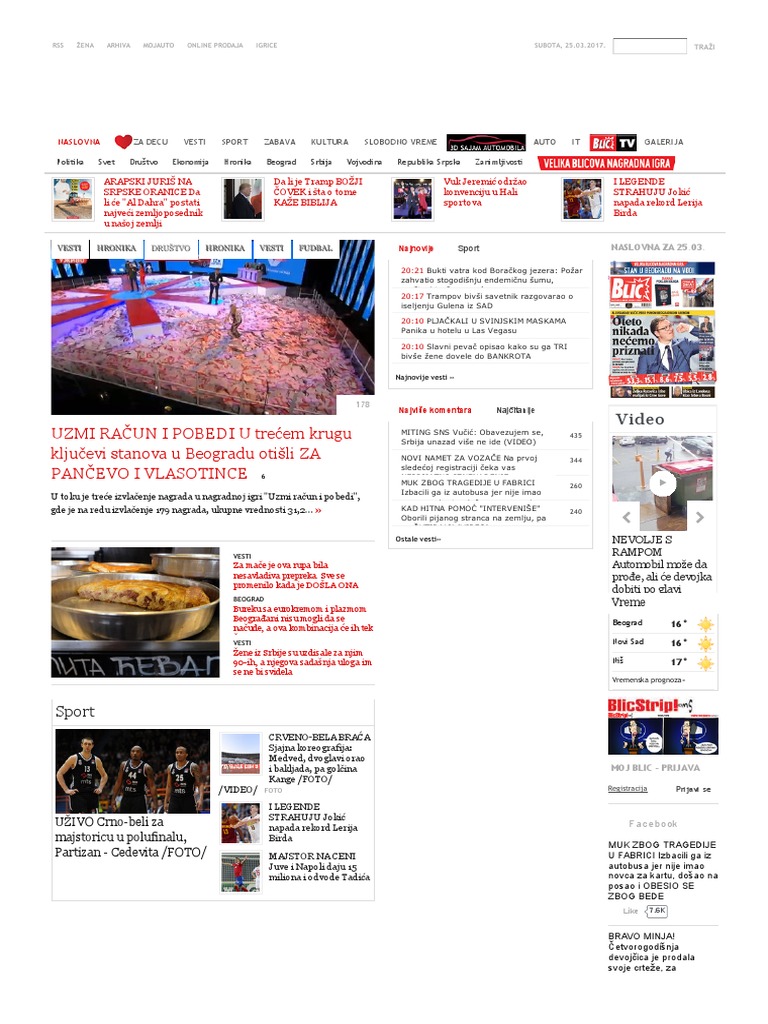 Blic Online - Najtiražnije Novine U Srbiji | PDF
