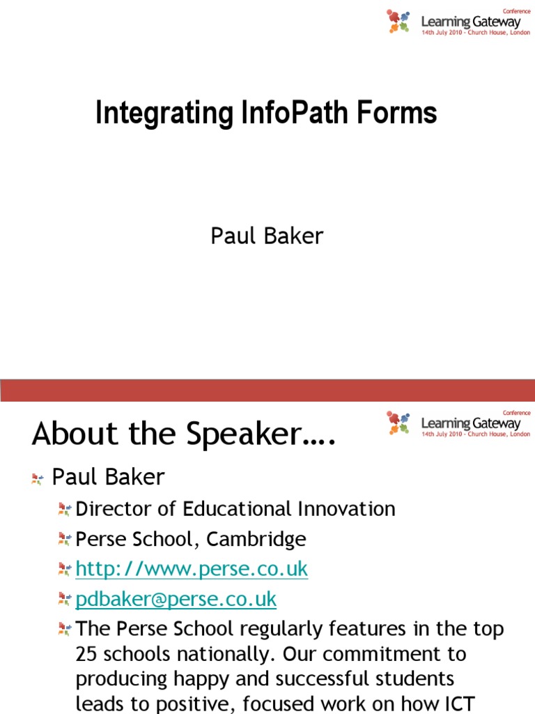 Integrating Info Path Forms | PDF | Share Point | Xml