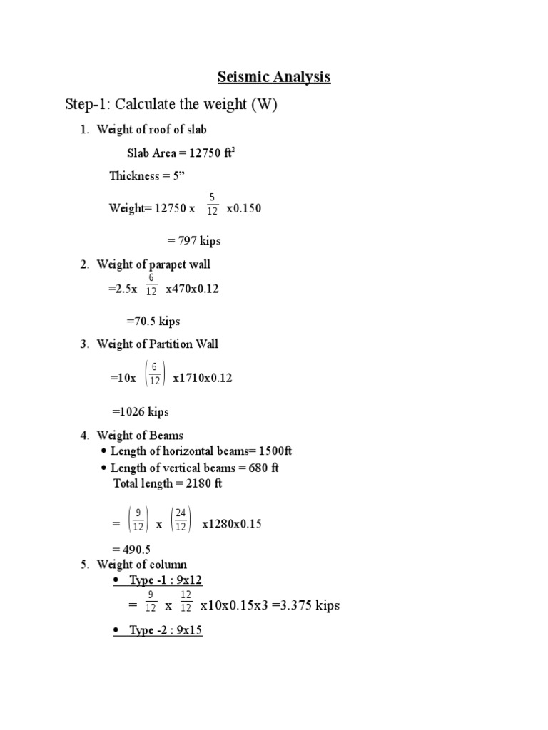 Calculating the Total Seismic Load on a Building: A Step-by-Step Guide ...